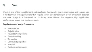 9 Best JavaScript Frameworks To Choose | PPT