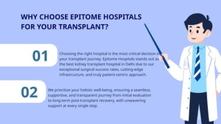 Best Kidney Transplant Hospital in Delhi Epitome Hospitals.pptx