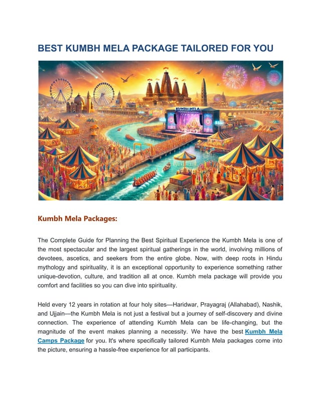 Best Kumbh Mela package tailored for you.pdf