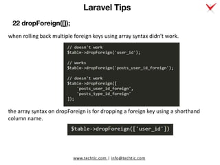 Best Laravel Eloquent Tips and Tricks | PPT