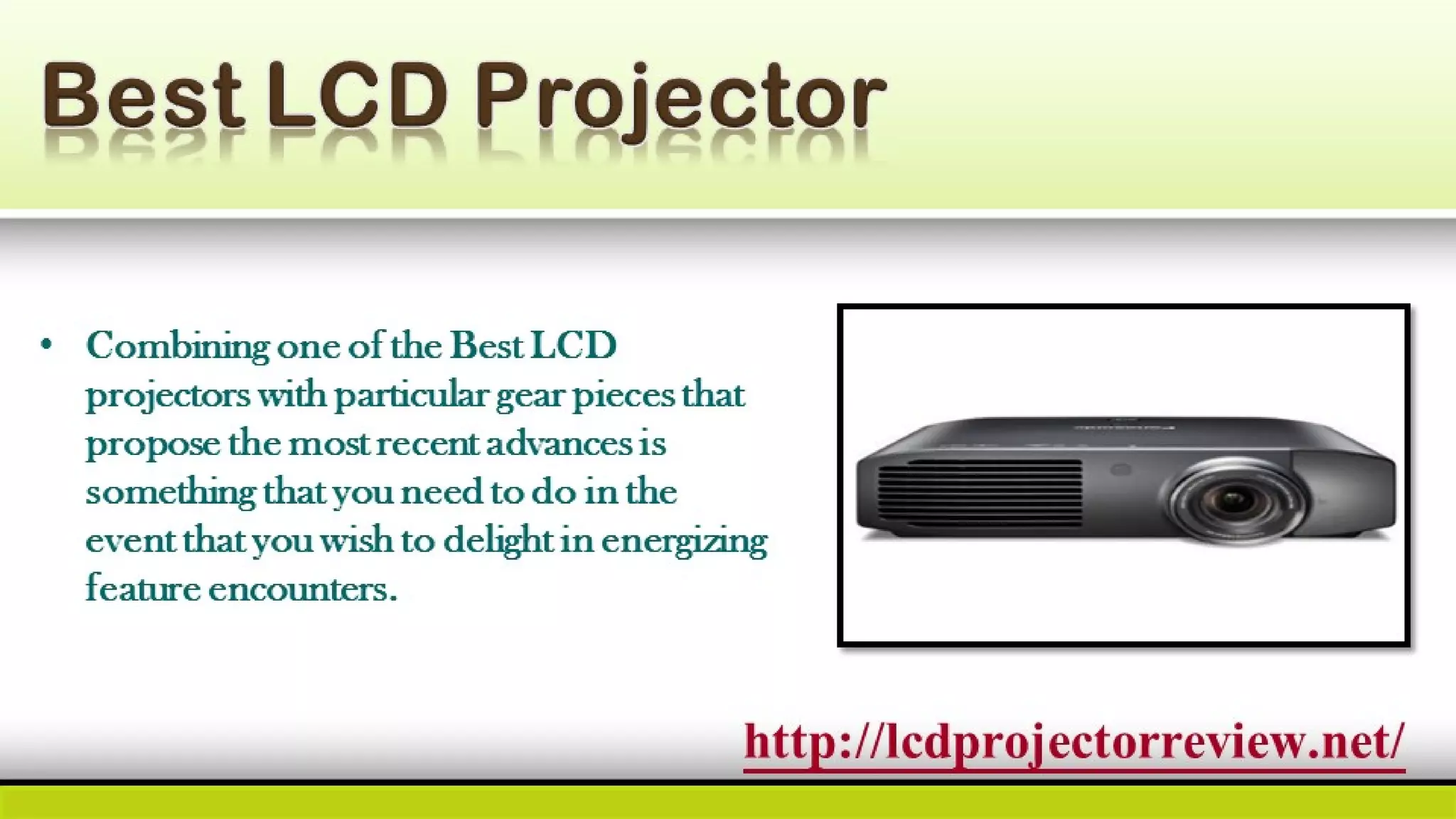 Best LCD Projector | PPT