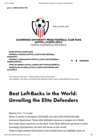 Best Left-Backs in the World_ Unveiling the Elite Defenders.pdf