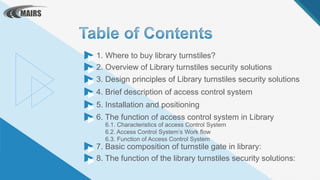 Best library turnstiles - Mairsturnstile.com