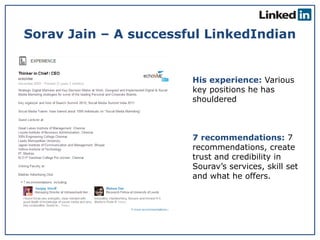 Best LinkedIn Profile - An Indian Example | PDF