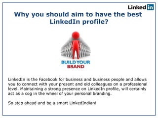 Best LinkedIn Profile - An Indian Example | PDF