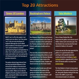 Best london guide book top 20 attractions | PDF