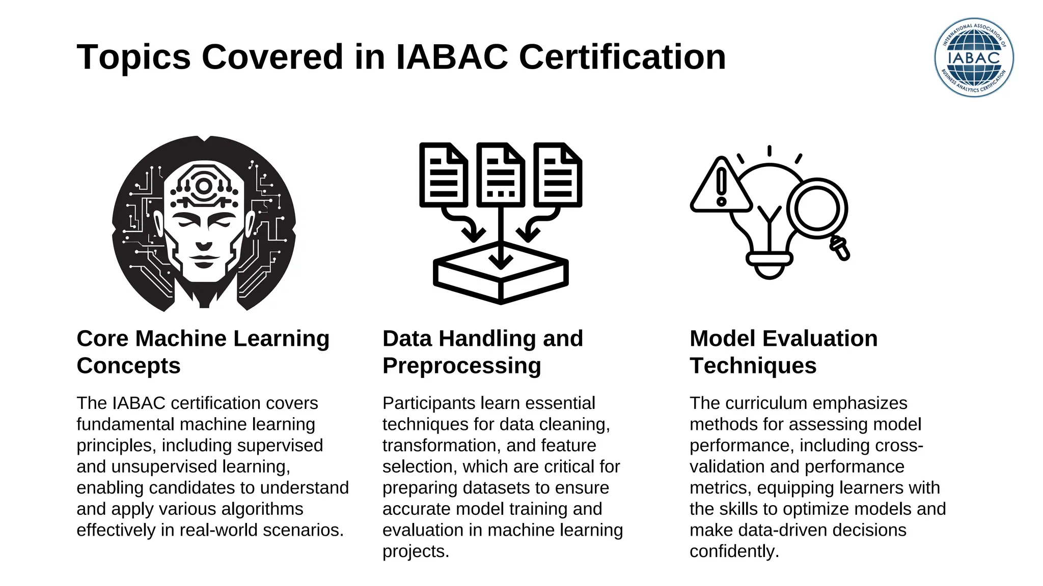 Best Machine Learning Certificate | IABAC | PPT