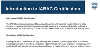 Best Machine Learning Certificate | IABAC | PPT