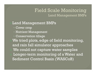 Best management practices verification | PDF | Agriculture | Industries