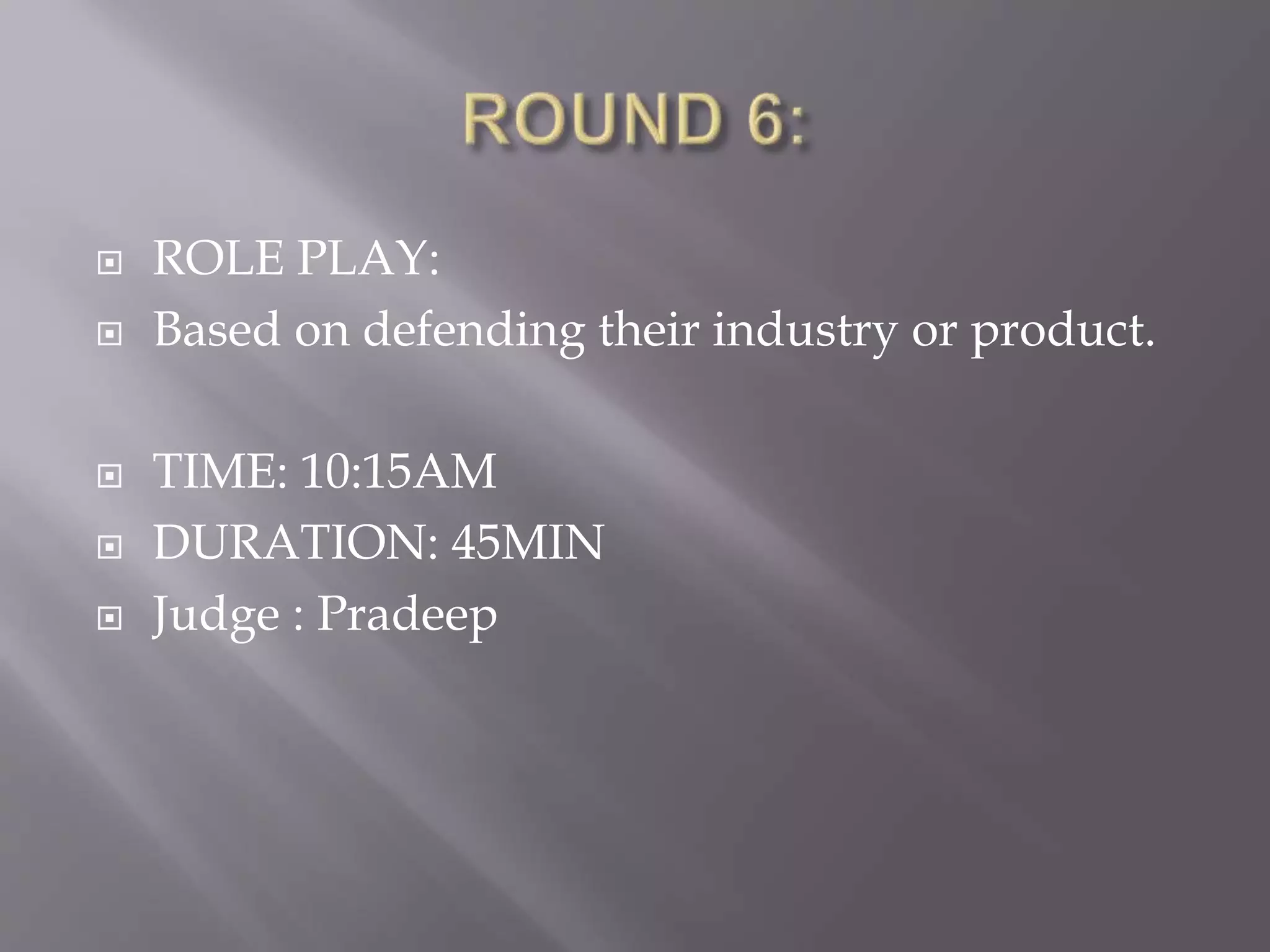 Best Manager rounds | PPT