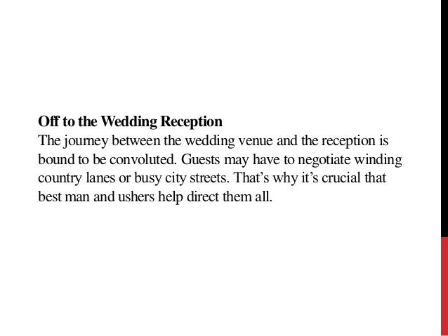 Wedding usher responsibilities - ishlery