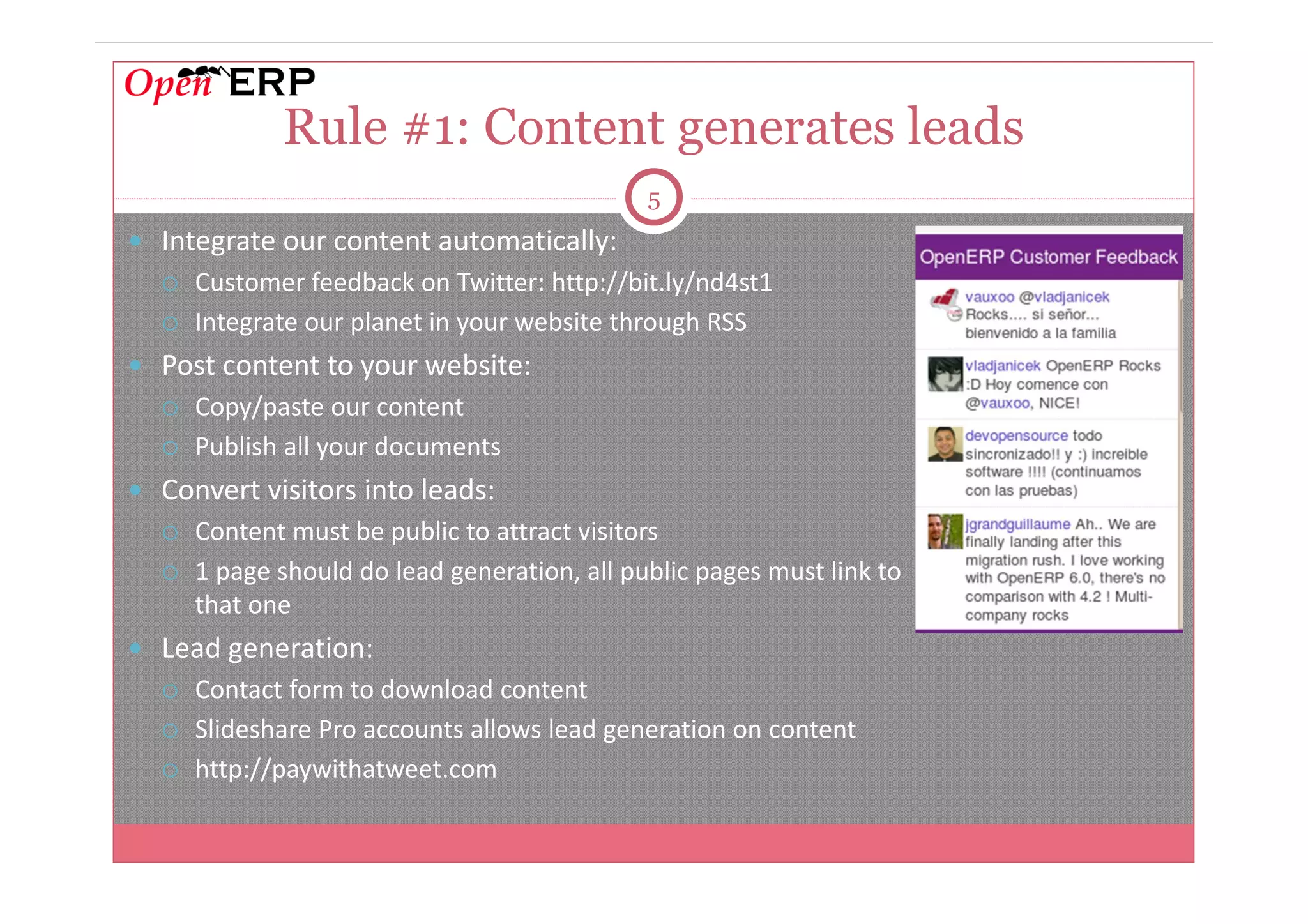 OpenERP - Best marketing ideas for partners | PPT