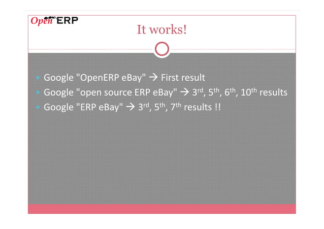 OpenERP - Best marketing ideas for partners | PPT