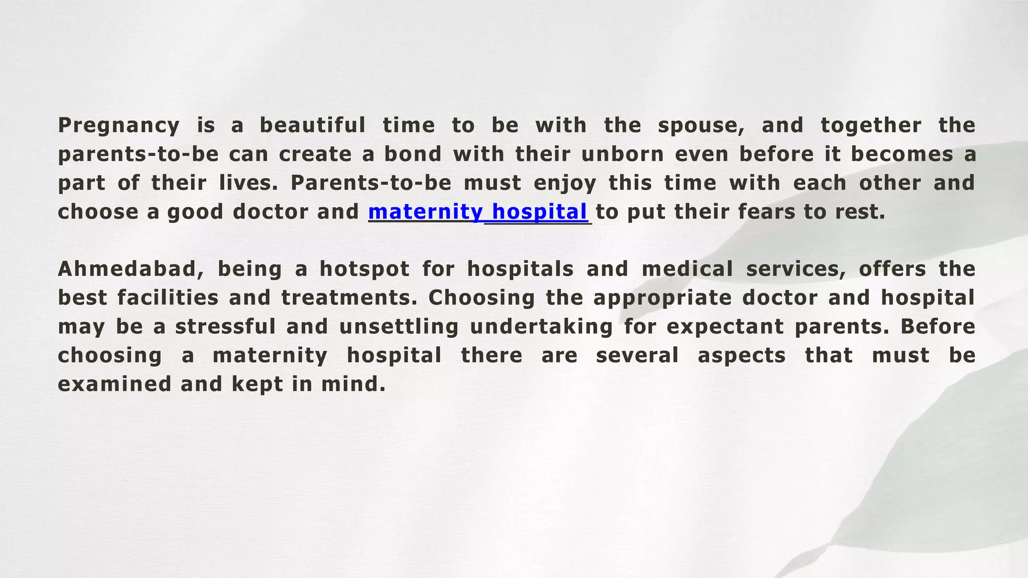 Best Maternity Hospital in Ahmedabad.pptx