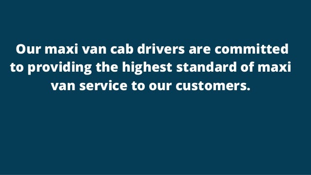 Best maxi cab service | PPTX