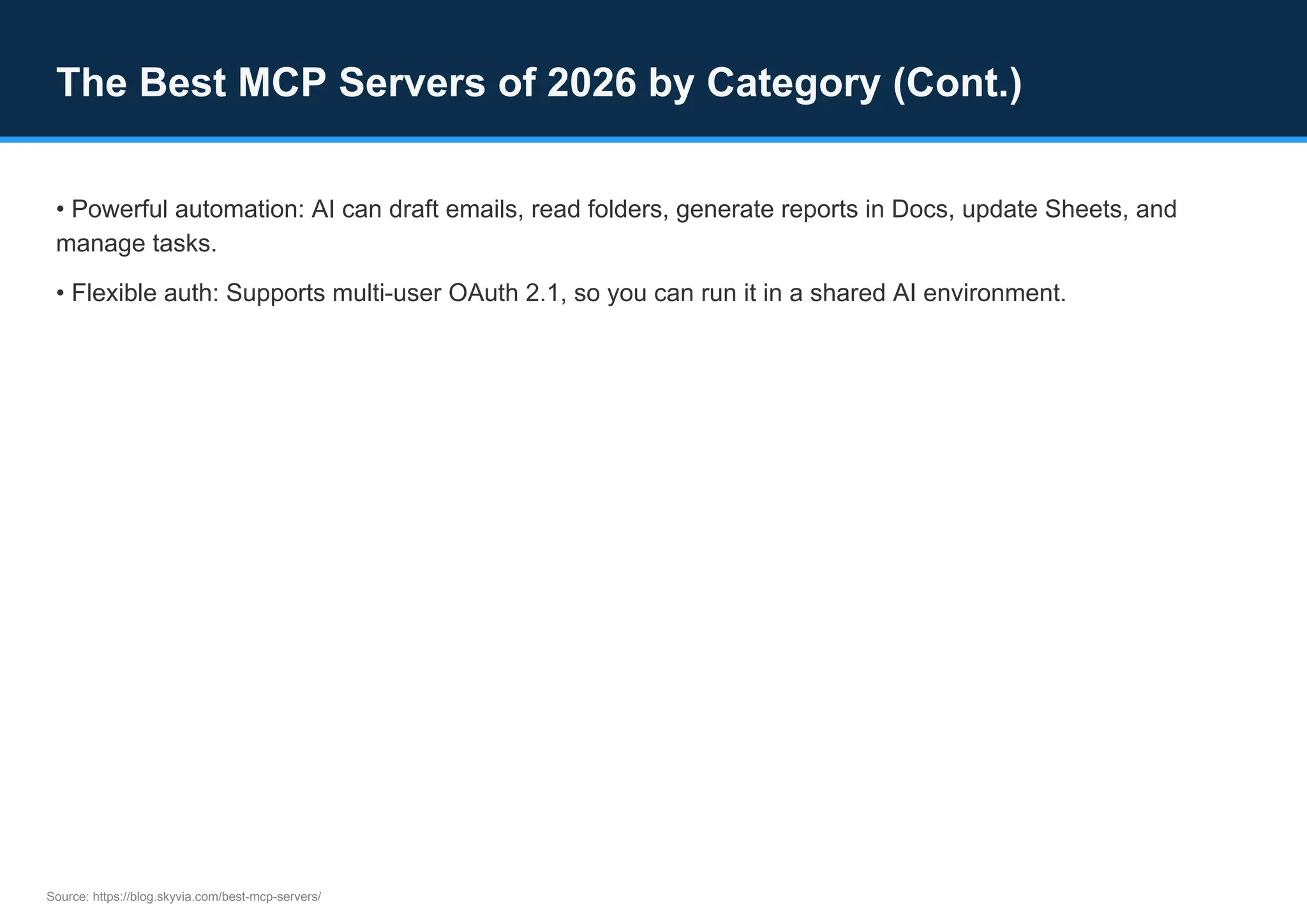 Best MCP Servers of 2026: Connecting AI to Your Data | PDF