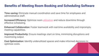 Best Meeting Room Booking and Scheduling Software System | PPTX