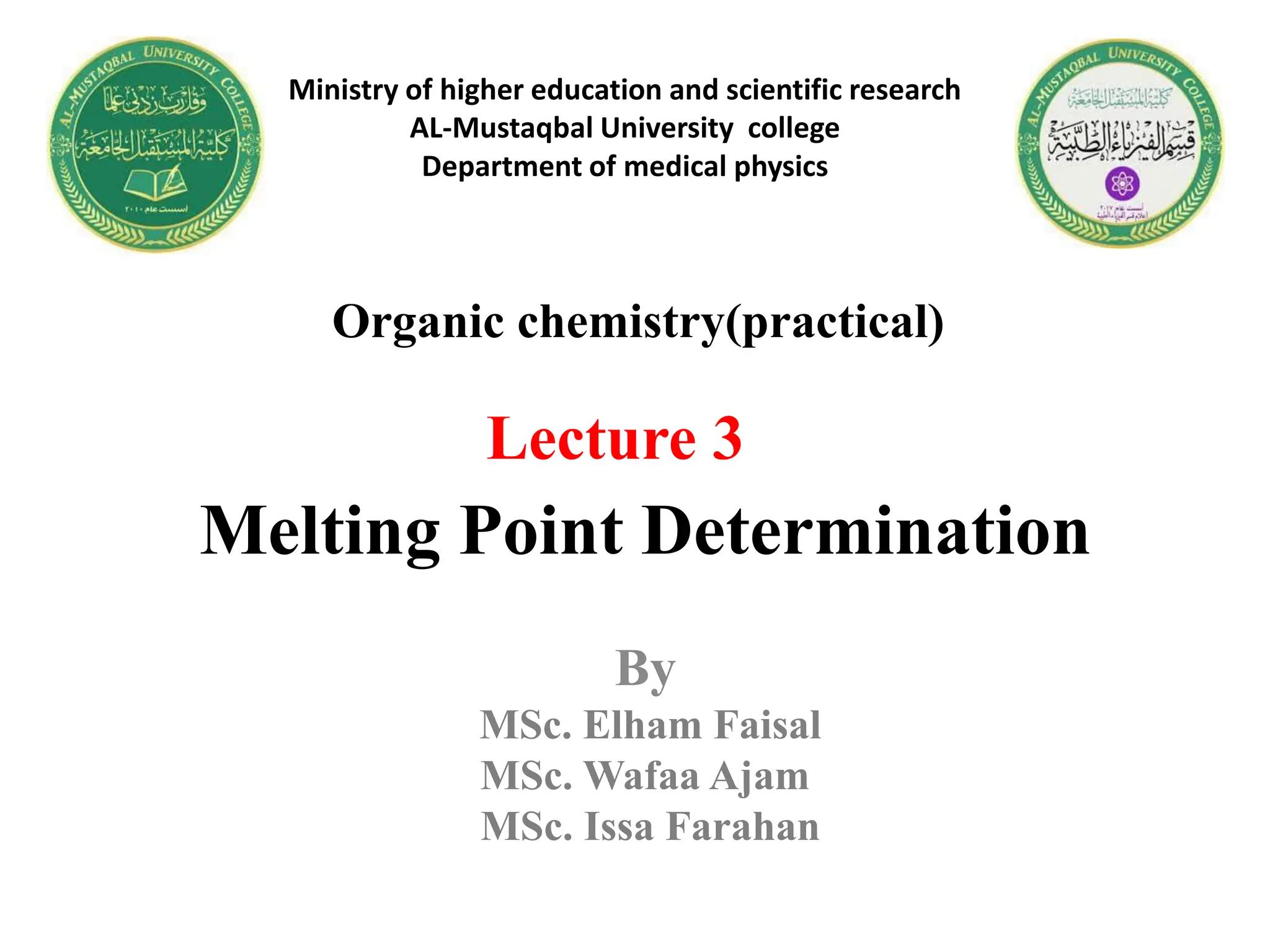 Melting point determination Analytical Chemistrypdf | PDF