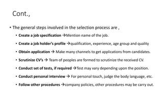 Best methods of staff selection and motivation | PPTX