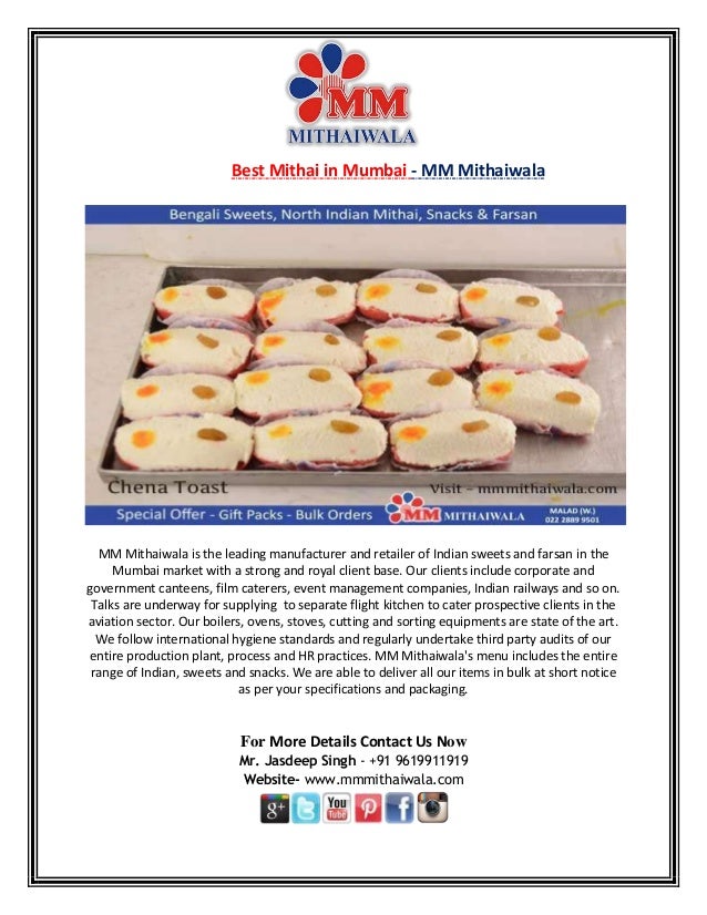 Best Mithai in Mumbai - MM Mithaiwala