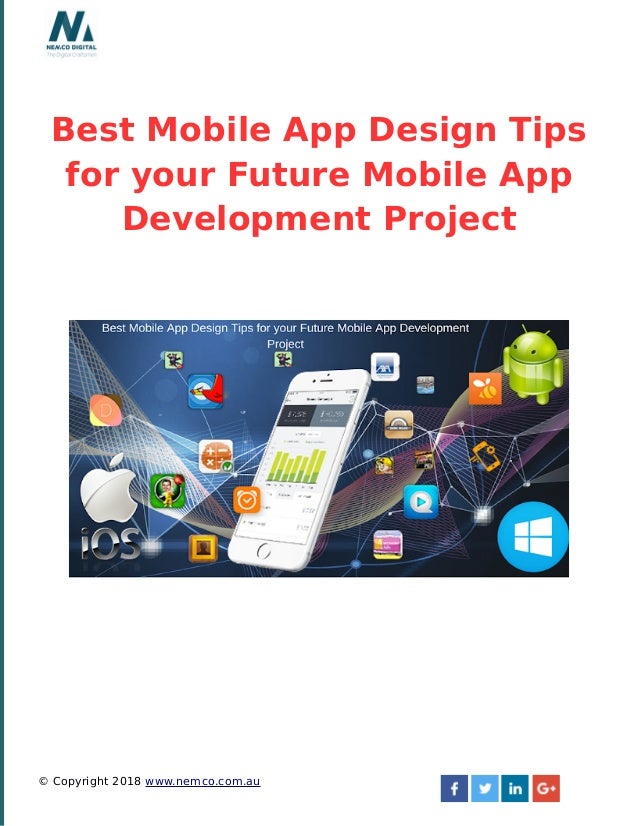 Best mobile app design tips for your future mobile app development project