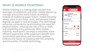 best mobile ticketing solution - CW Ticketing System.pptx
