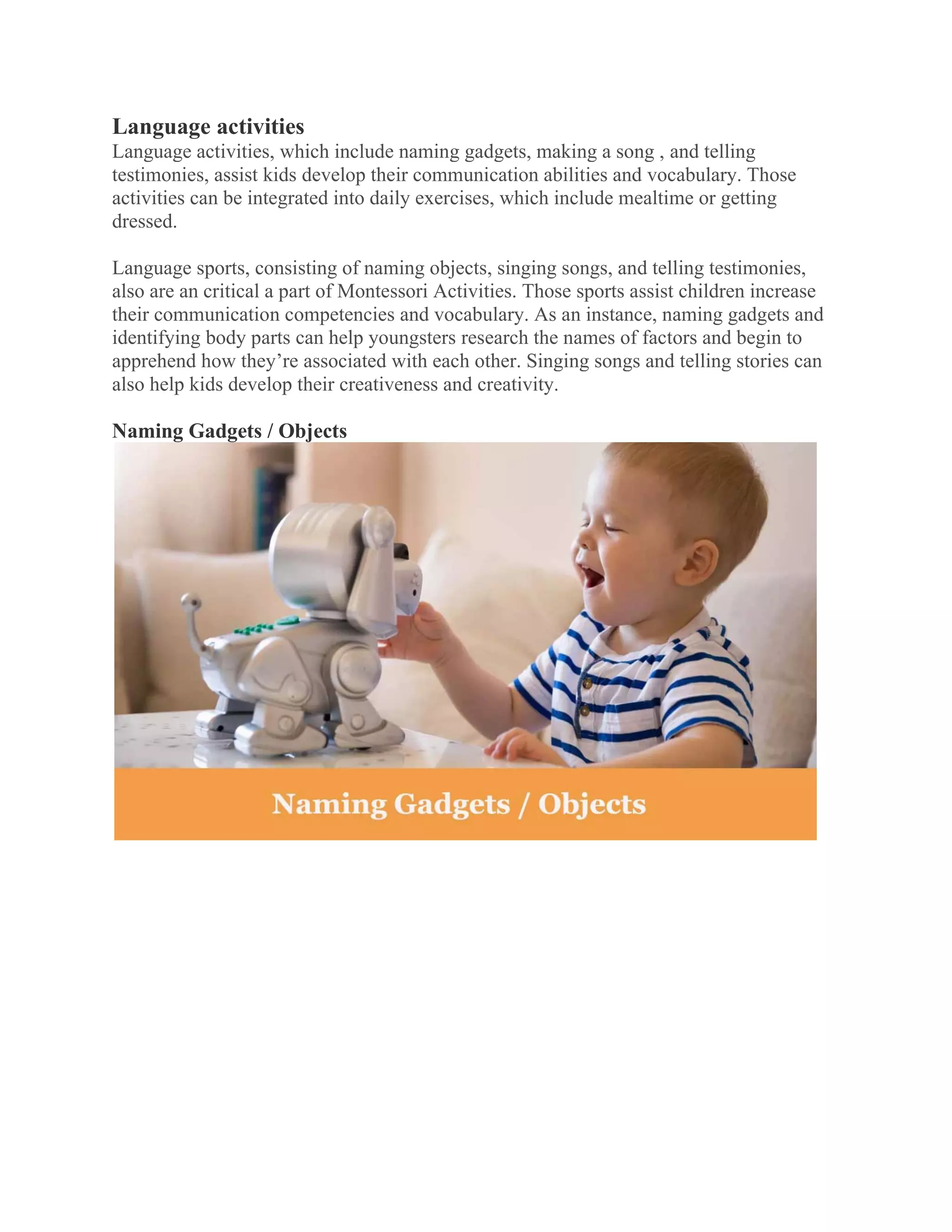 Best Montessori activities for 2 year olds | PDF