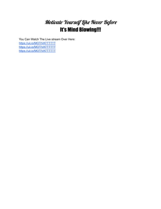 Best motivational speech | PDF