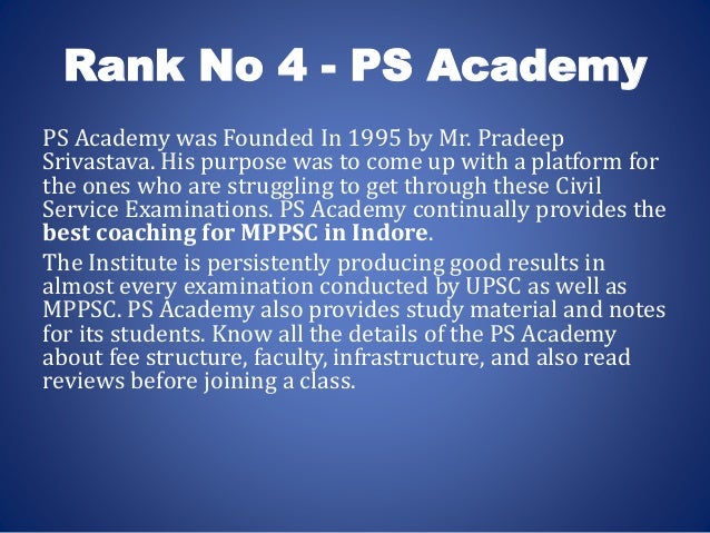 Best mppsc coaching in indore | PPT