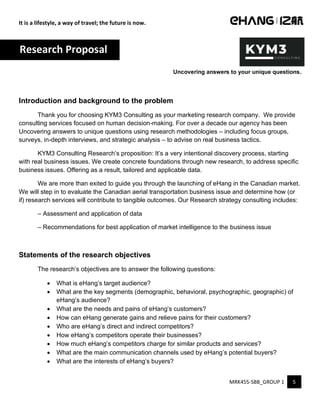 eHang Research Brief & Proposal_Group 1 | PDF | Business Administration ...