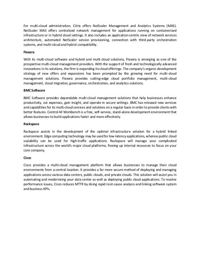 Best multi cloud management platform | PDF