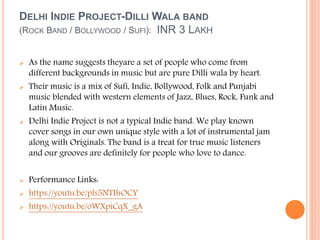 Best musical projects and band options | PPTX