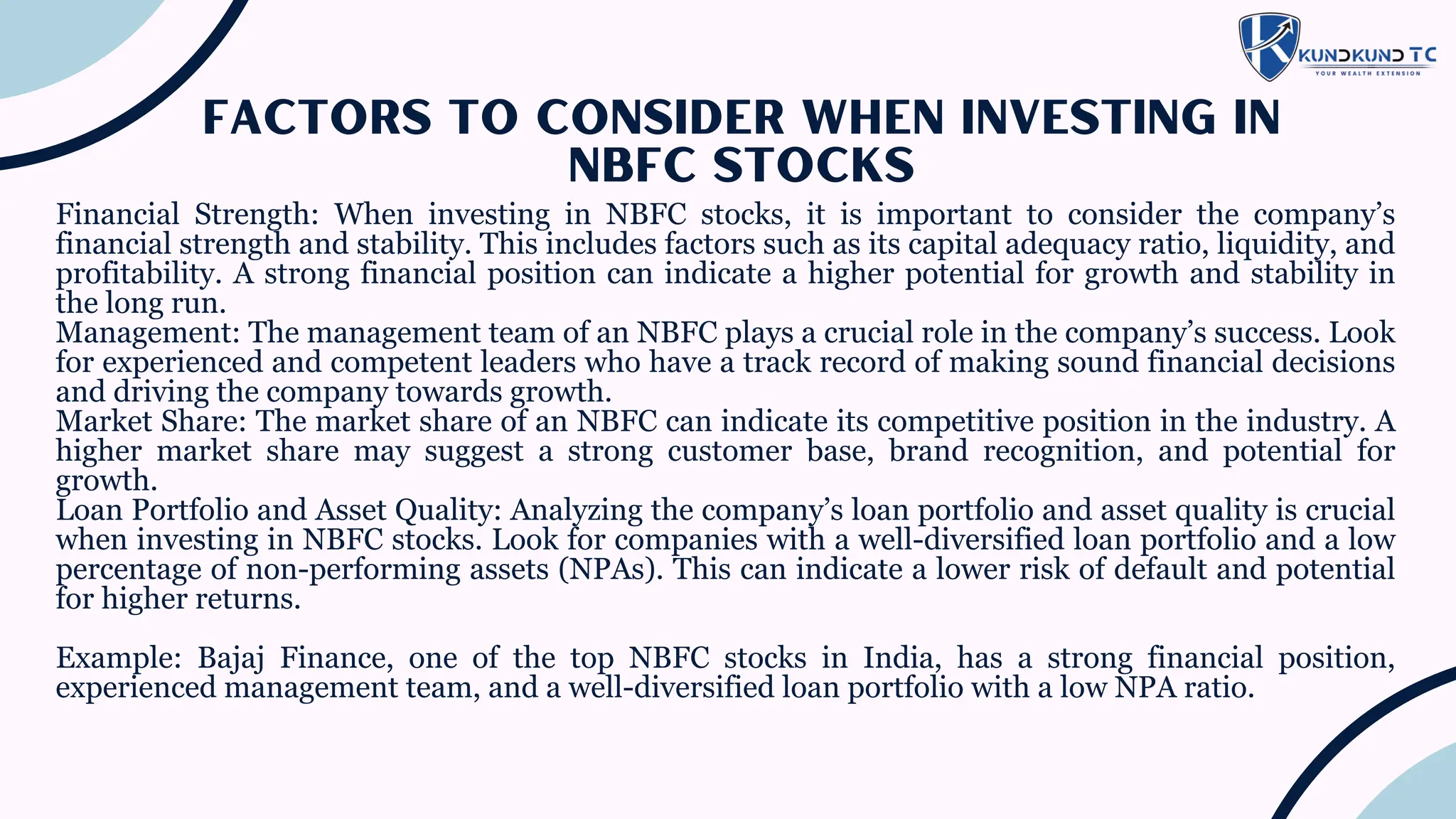 Best NBFC Stocks in India 2024 – Analysis & List Of Stocks | PDF