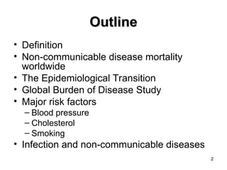 best non communicable diseases presentation | PPT