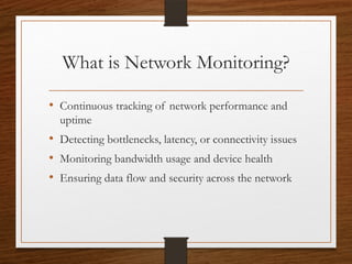 Best Network Monitoring Tools: You must know | PPTX