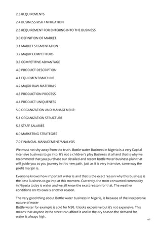Bestnigeriabusinessplan.com.ng bottle water business plan in nigeria ...