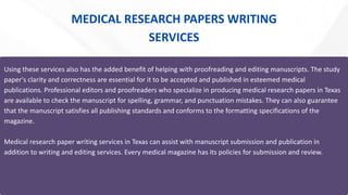 _Best of Medical Research Paper Examples in Texas.pptx