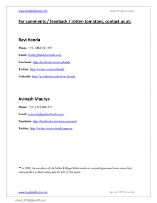 Best of TATA Crucible | PDF