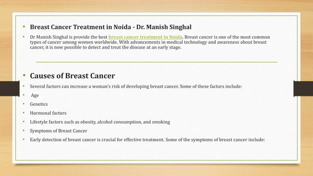 Best Oncologist in Noida - Dr Manish Singhal.pptx