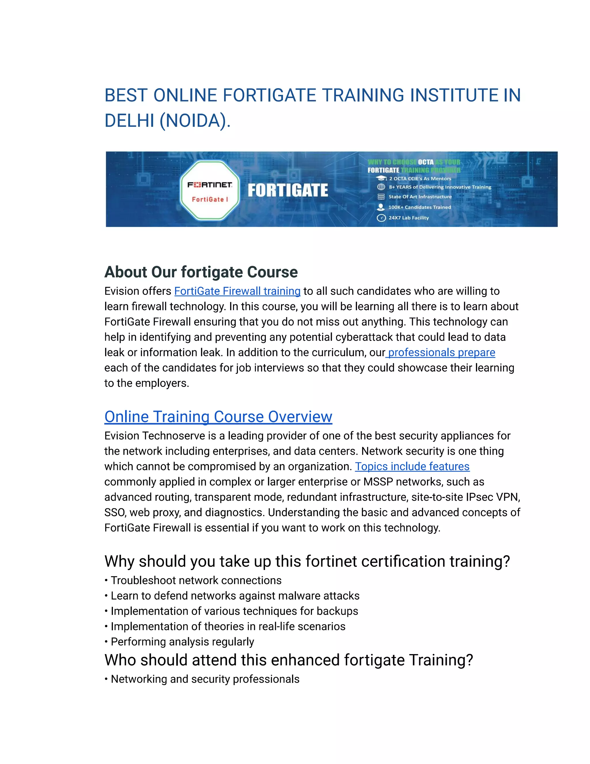BEST ONLINE FORTIGATE TRAINING INSTITUTE IN DELHI (NOIDA)..pdf ...