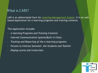 Best Online Training Portal - TrainingCover | PPT