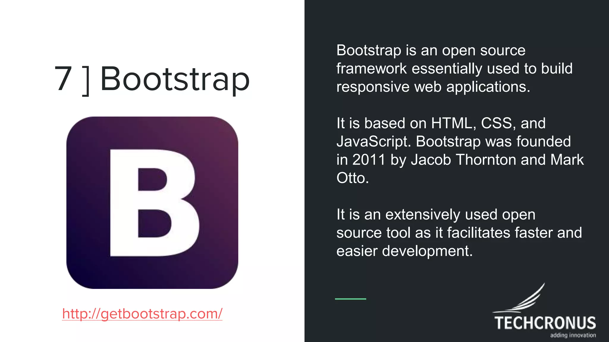Top 10 open source technologies for enterprise/Business web application ...