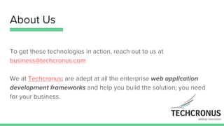Top 10 open source technologies for enterprise/Business web application development | PPT