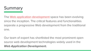 Top 10 open source technologies for enterprise/Business web application ...