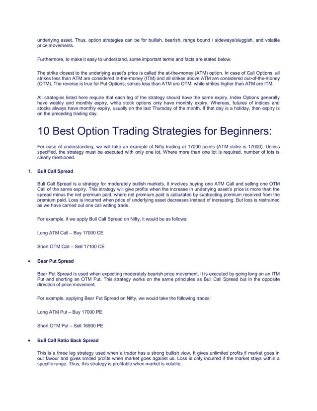 Best Option Trading Strategies For Beginners word (1).pdf | Stocks and ...