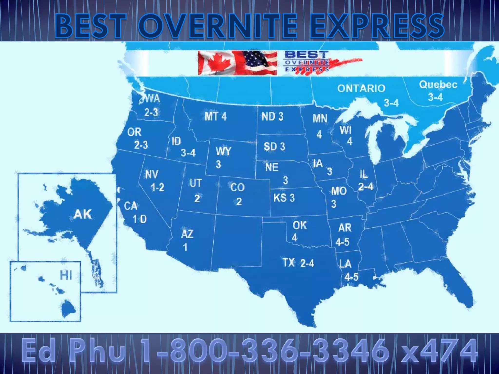 Best Overnite Express, Service Map | PDF