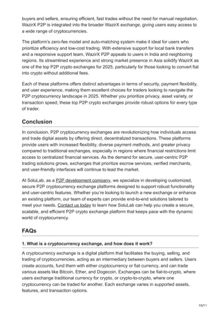 Best P2P Crypto Exchanges for 2025.pdf overview | PDF