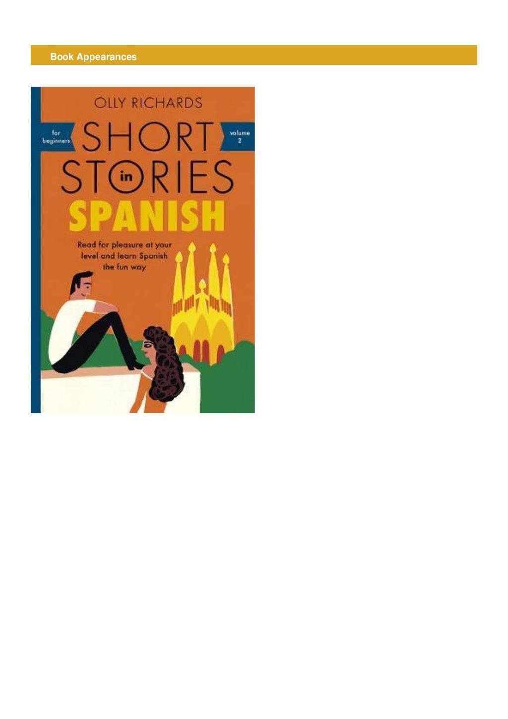 BESTPDFShort Stories In Spanish For BeginnersbyOlly RichardsFullPages bestpdfshort-stories-in-spanish-for-beginnersbyolly-richardsfullpages