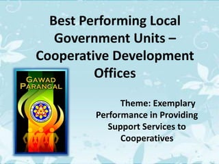Gawad Parangal for Local Government Units – Cooperative Development | PDF