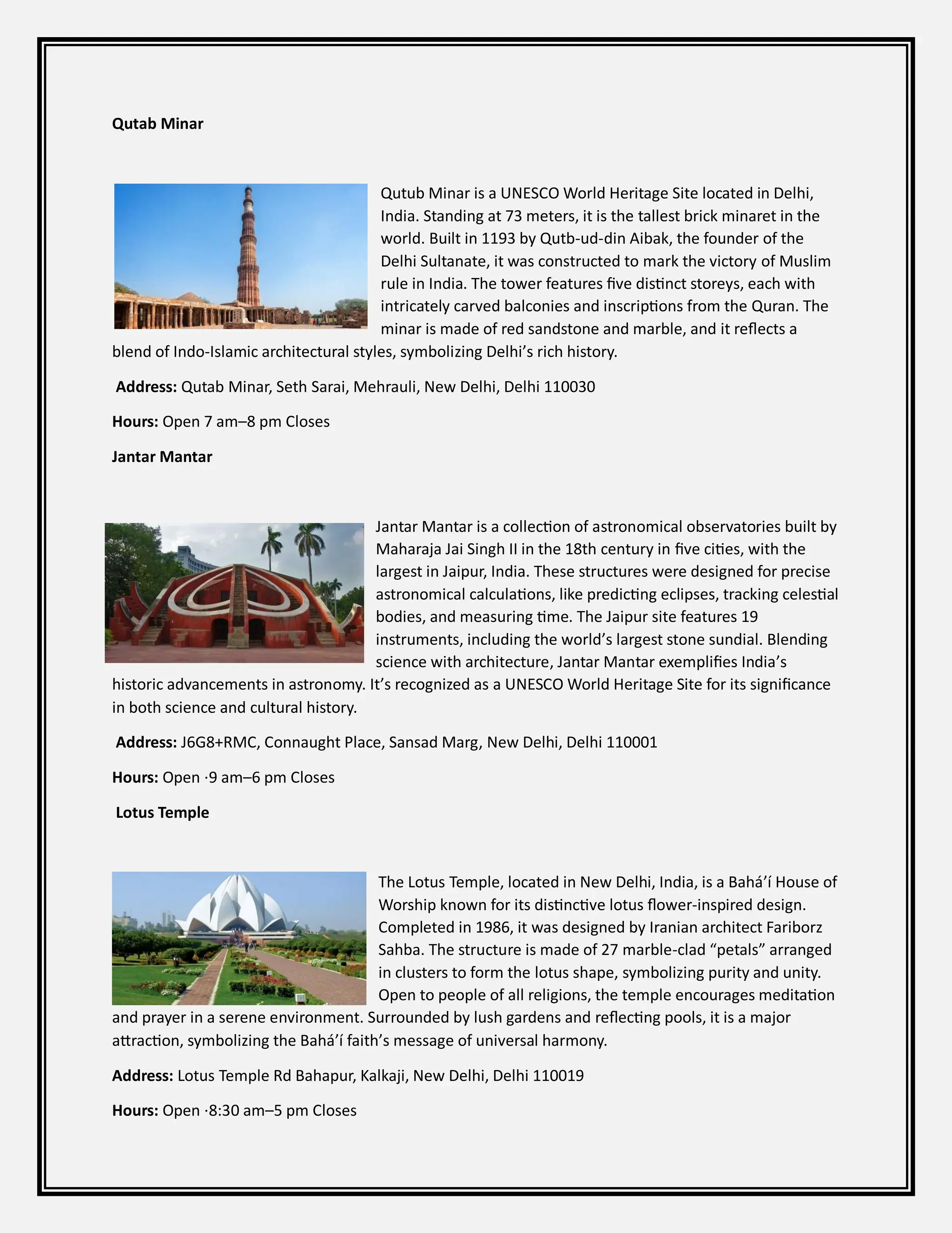 Best Places to Visit in Delhi with sehgal travel.pdf